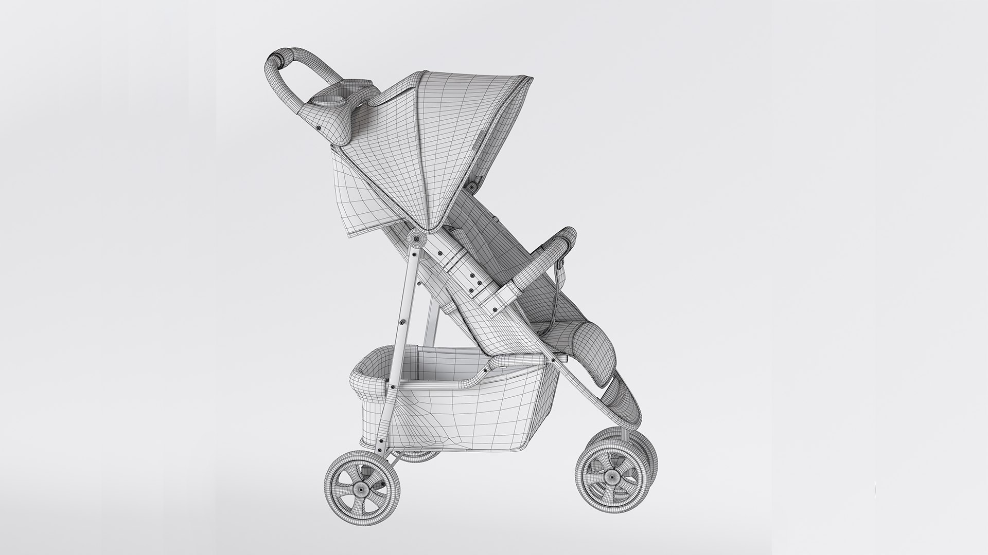 Baby Stroller 3D Model - TurboSquid 2343956