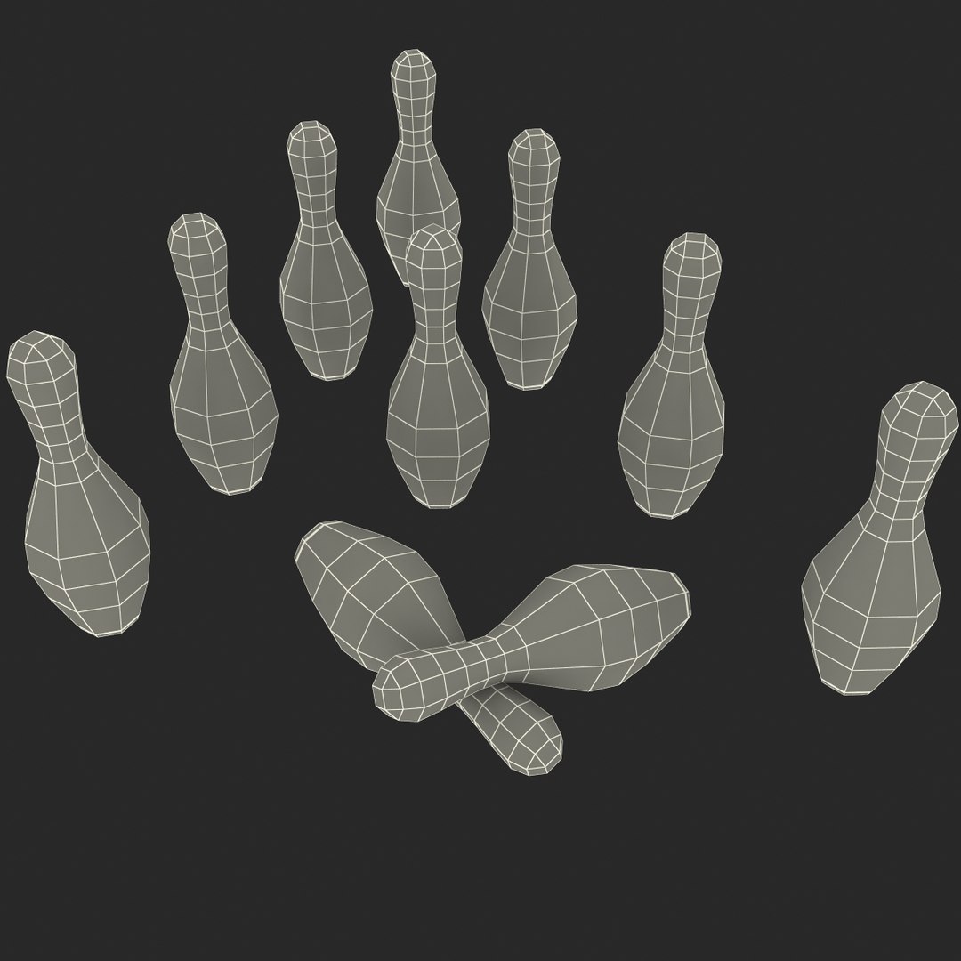 3d Model Bowling Pins