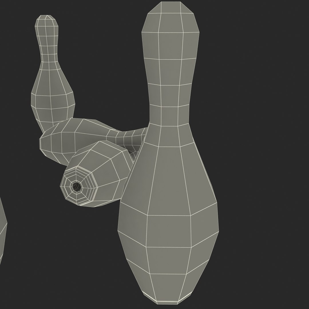 3d model bowling pins