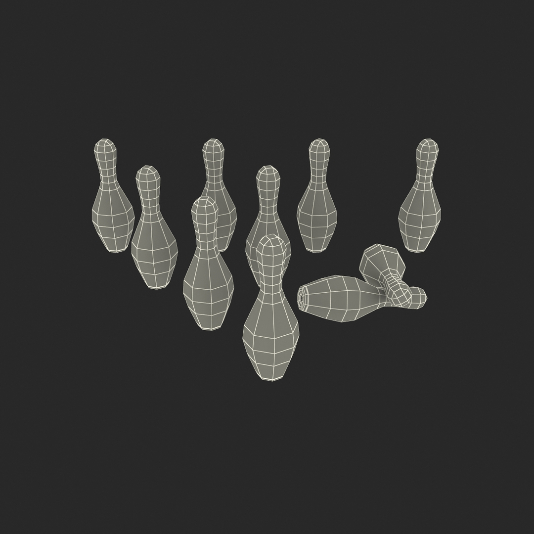 3d Model Bowling Pins