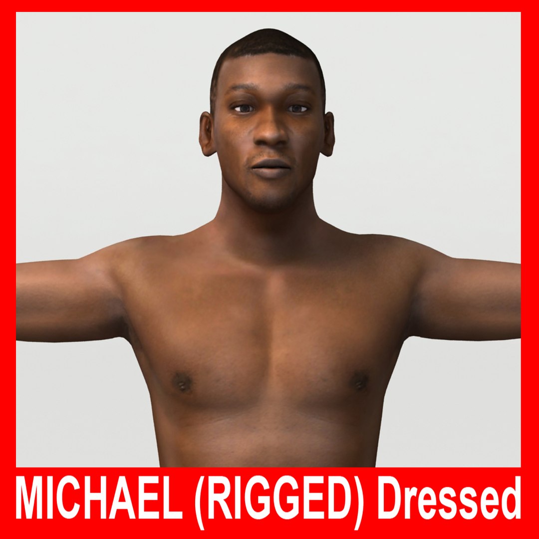 Ppl01 Realistic Man Michael 3d Max