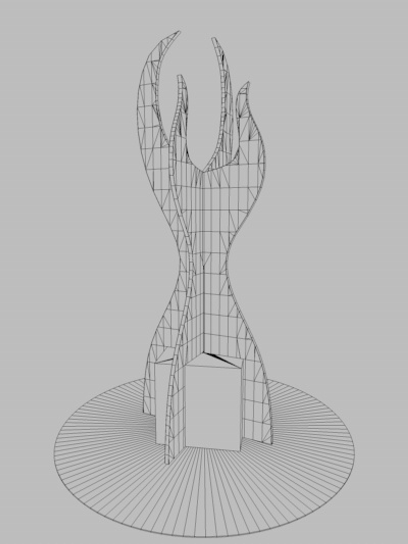 table centerpiece decoration 3d model