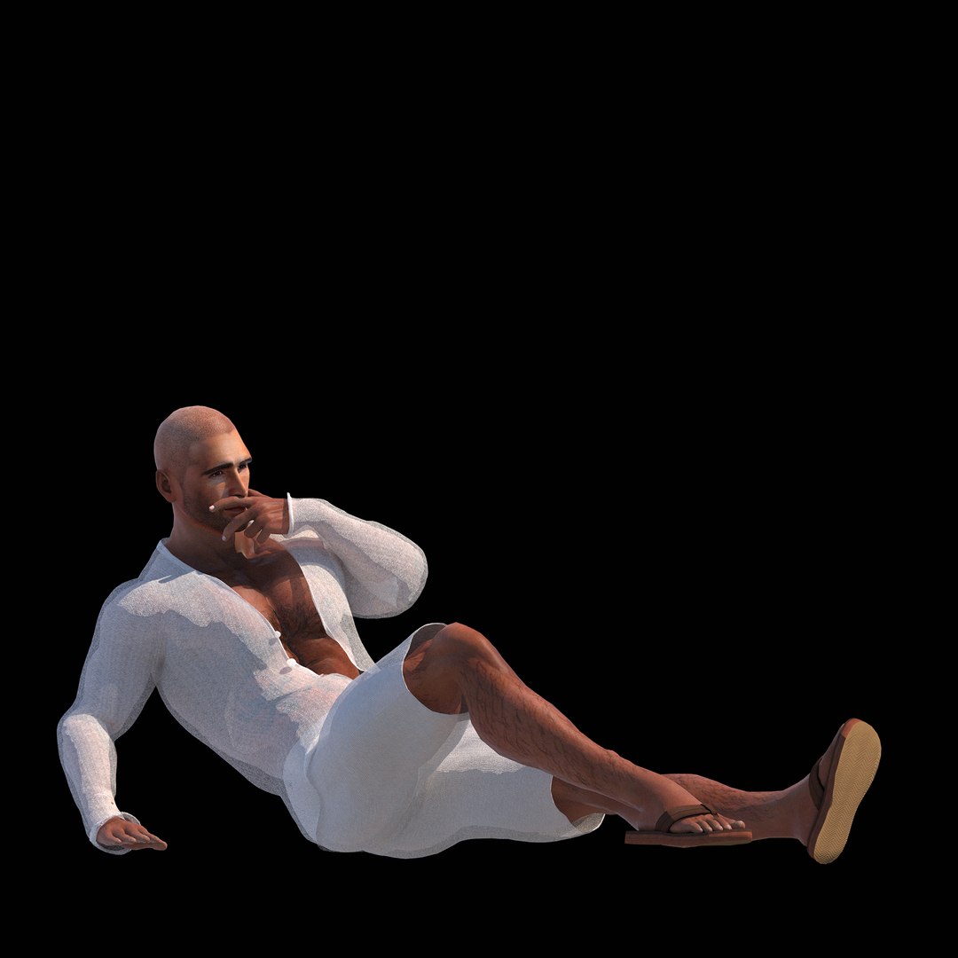 Realistic Man Rigged 3d Max