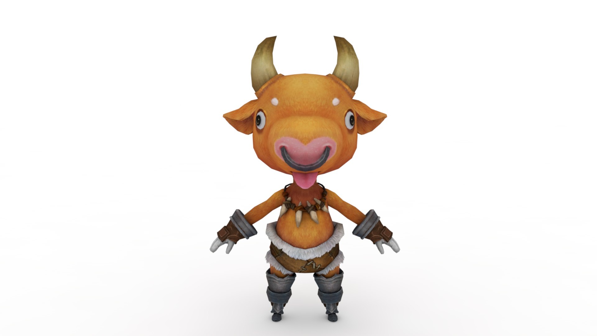 3D Cartoon Bull - TurboSquid 1998660