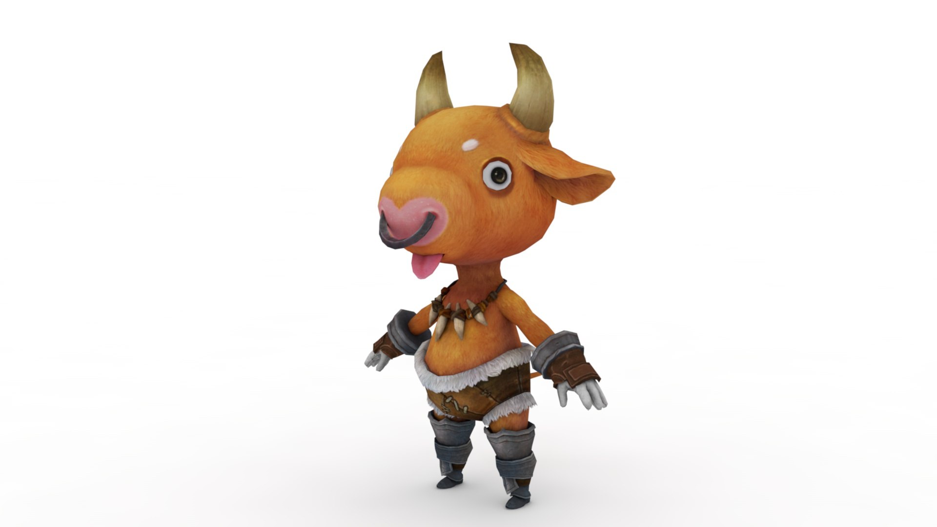 3D Cartoon Bull - TurboSquid 1998660