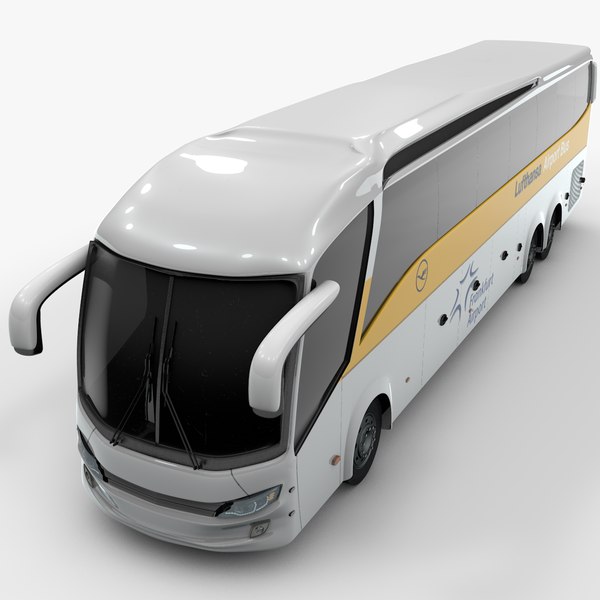 Shuttle bus airport model - TurboSquid 1683339