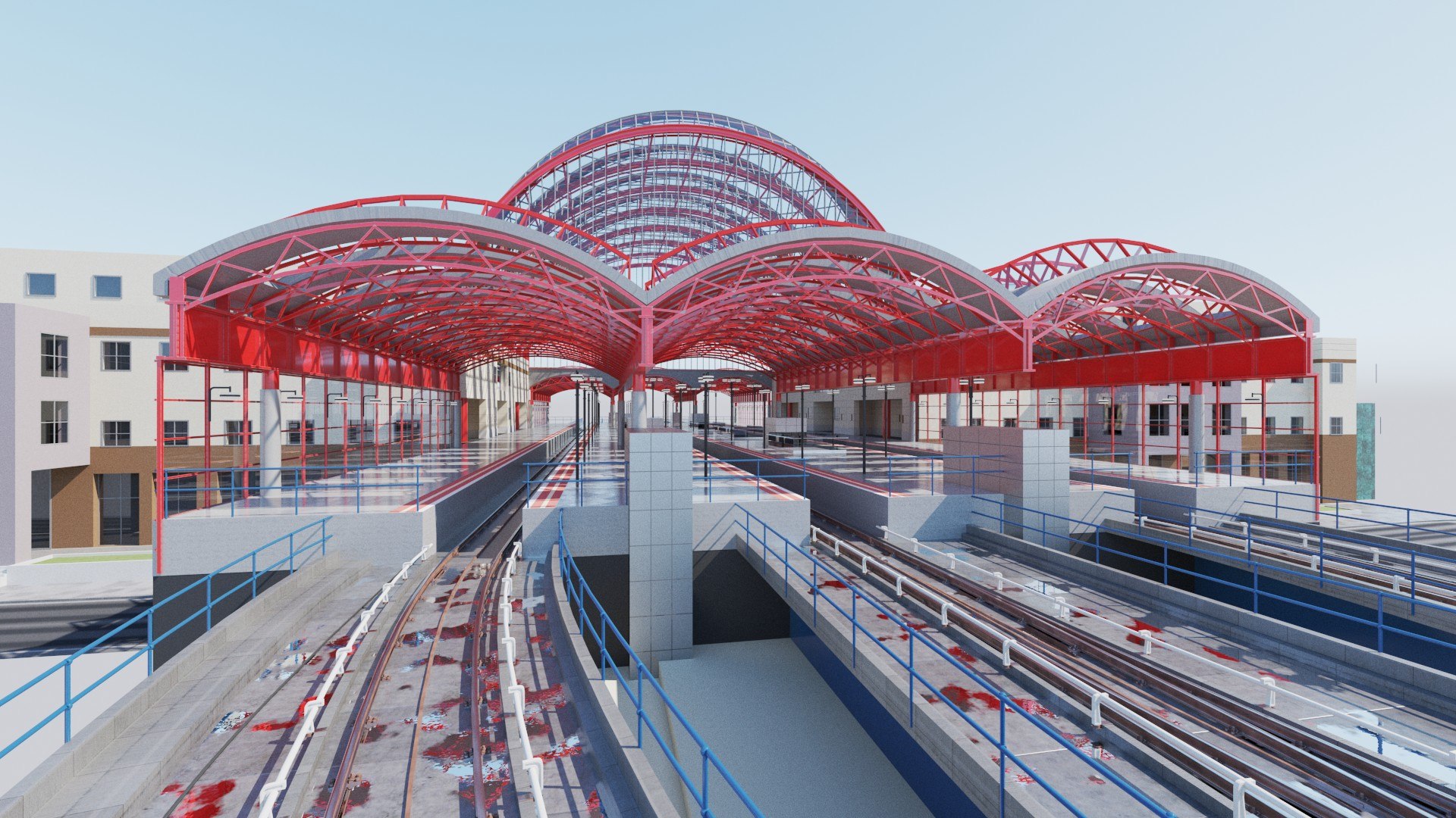 Train Station Canary Wharf 3D Model - TurboSquid 1638833