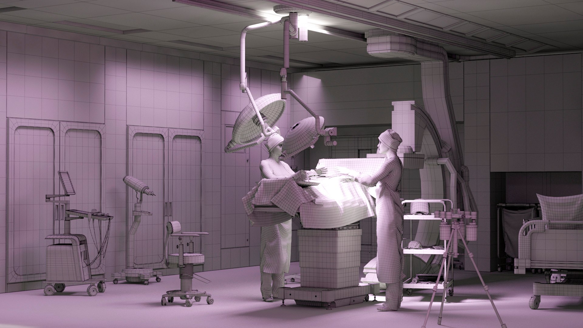 3D Surgery Room Pro Surgeon Model - TurboSquid 1499533