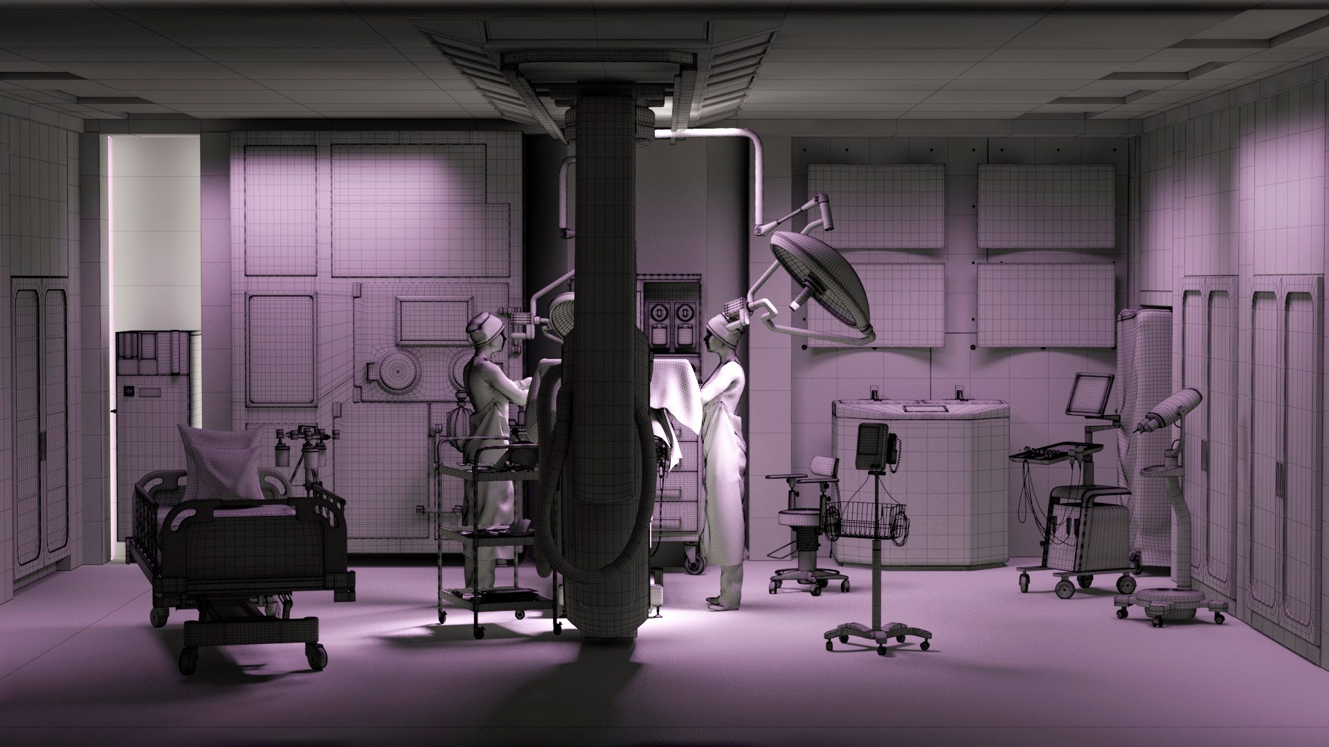 3D Surgery Room Pro Surgeon Model - TurboSquid 1499533