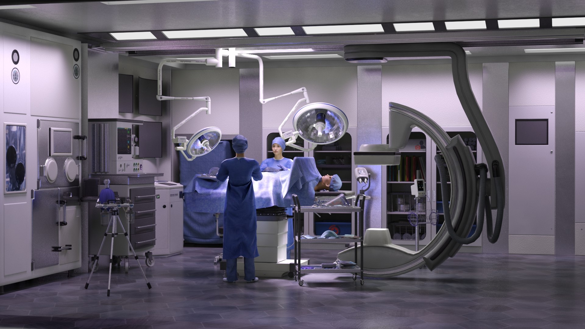 3D Surgery Room Pro Surgeon Model - TurboSquid 1499533