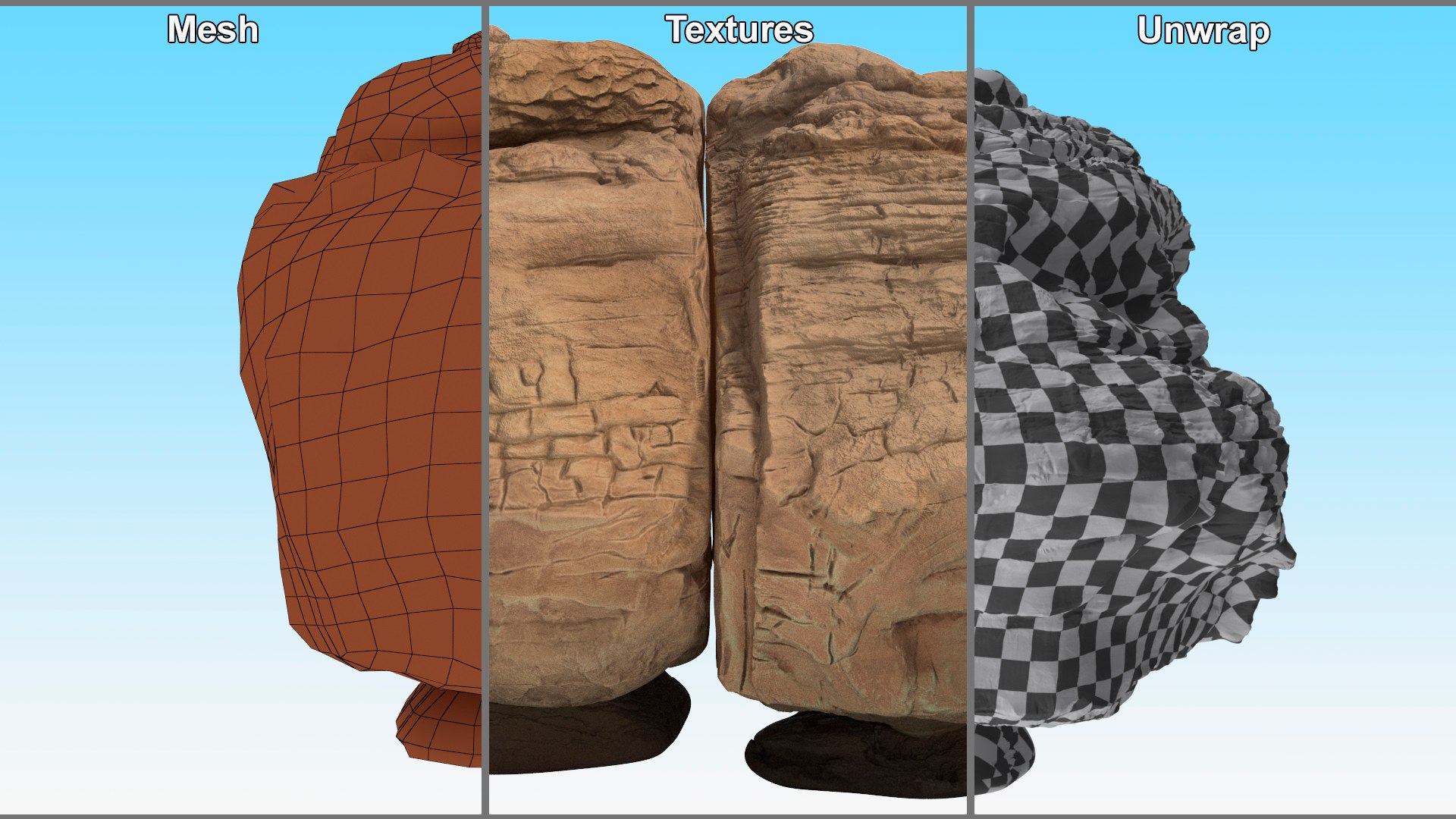 Al Naslaa Split Rock Formation 3D Model - TurboSquid 2397038