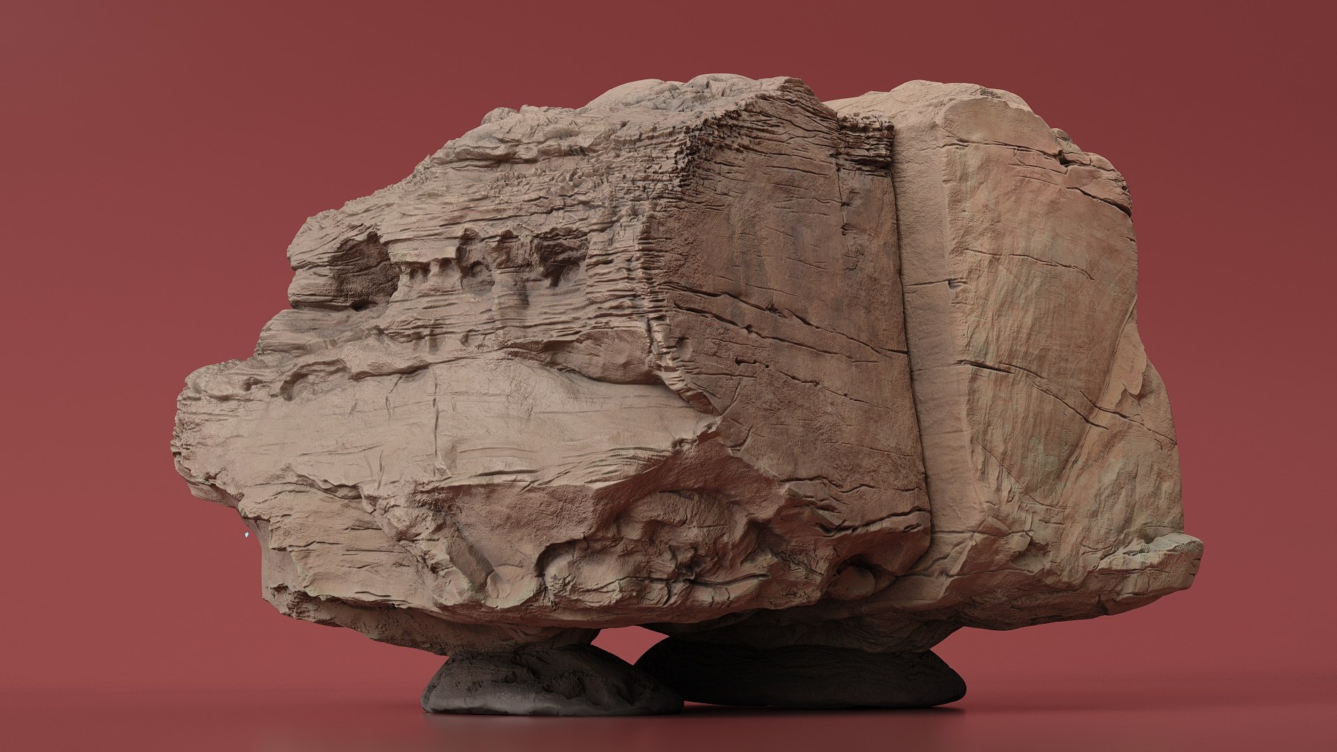 Al Naslaa Split Rock Formation 3D Model - TurboSquid 2397038