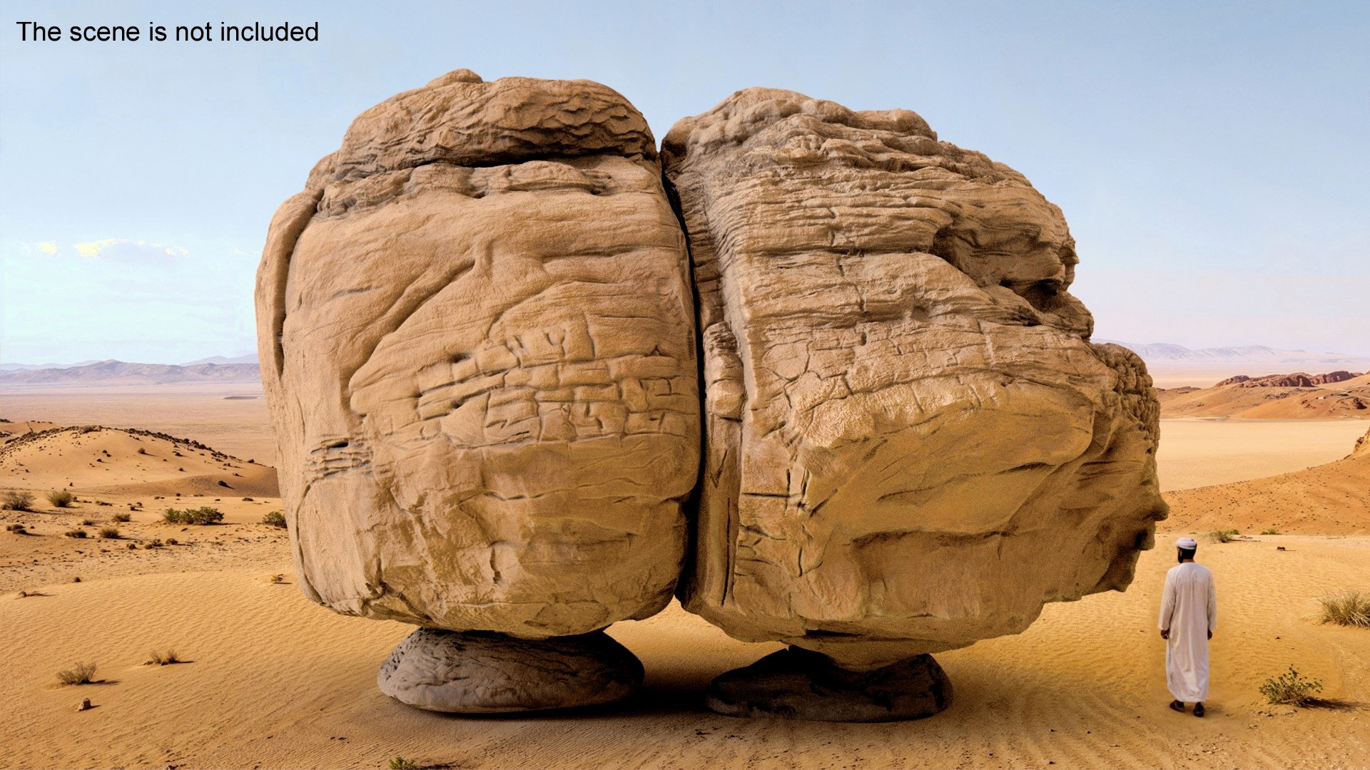 Al Naslaa Split Rock Formation 3D Model - TurboSquid 2397038