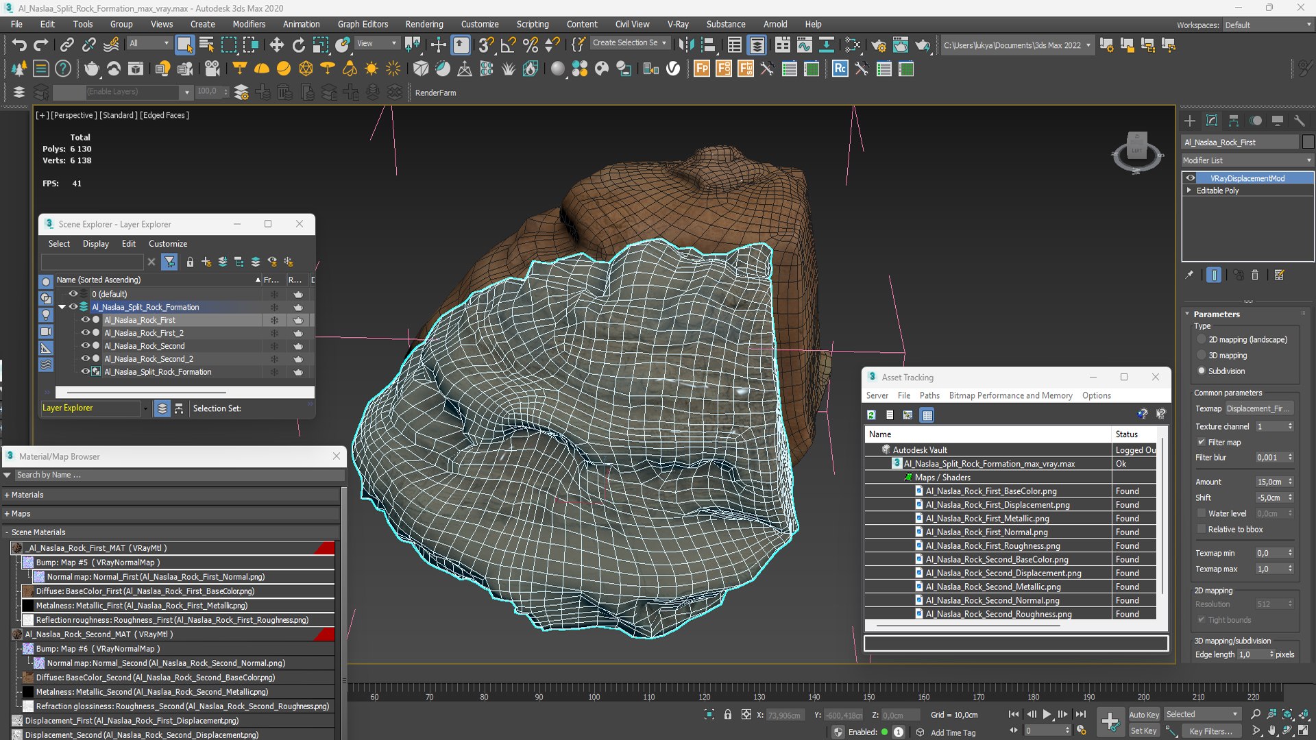 Al Naslaa Split Rock Formation 3D Model - TurboSquid 2397038