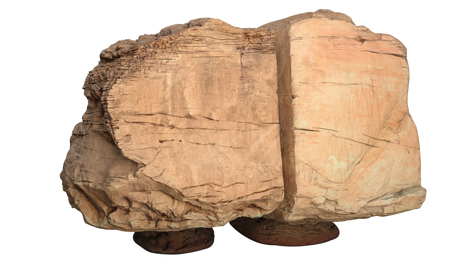 Al Naslaa Split Rock Formation 3D Model - TurboSquid 2397038