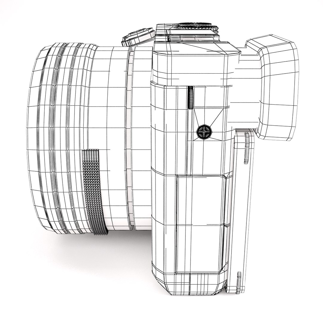 3d Modeled Sony Alpha A6000 Model