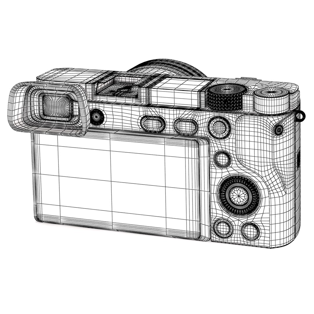3d Modeled Sony Alpha A6000 Model