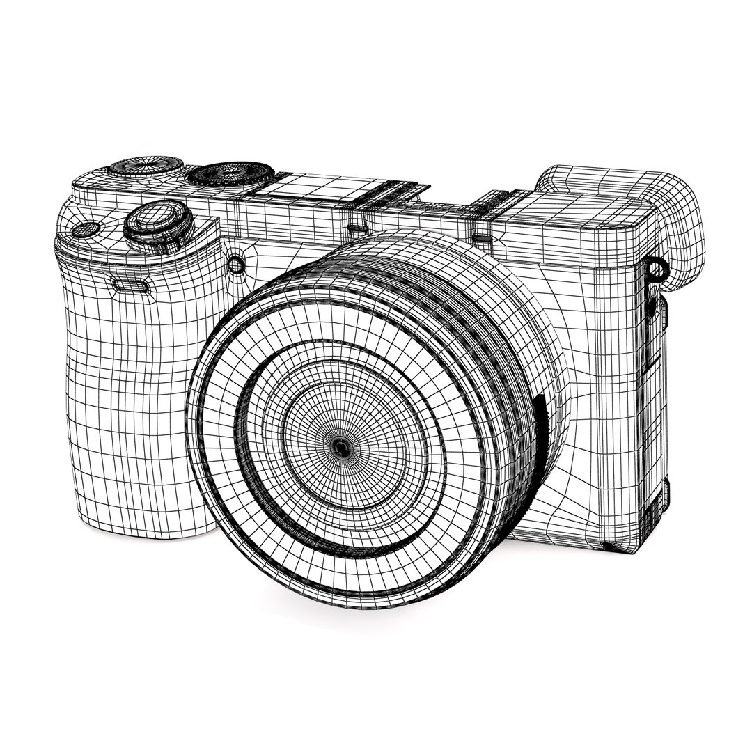 3d Modeled Sony Alpha A6000 Model