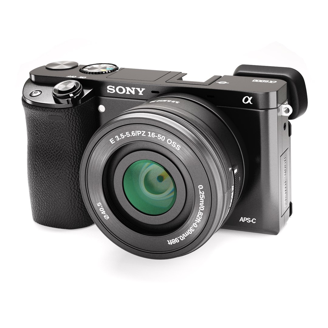 3d Modeled Sony Alpha A6000 Model
