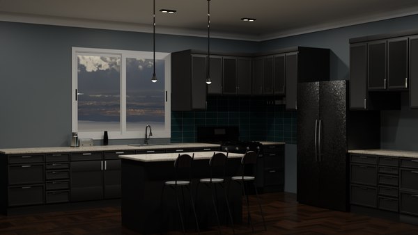 modelo 3d Kitchen Set - TurboSquid 2048203