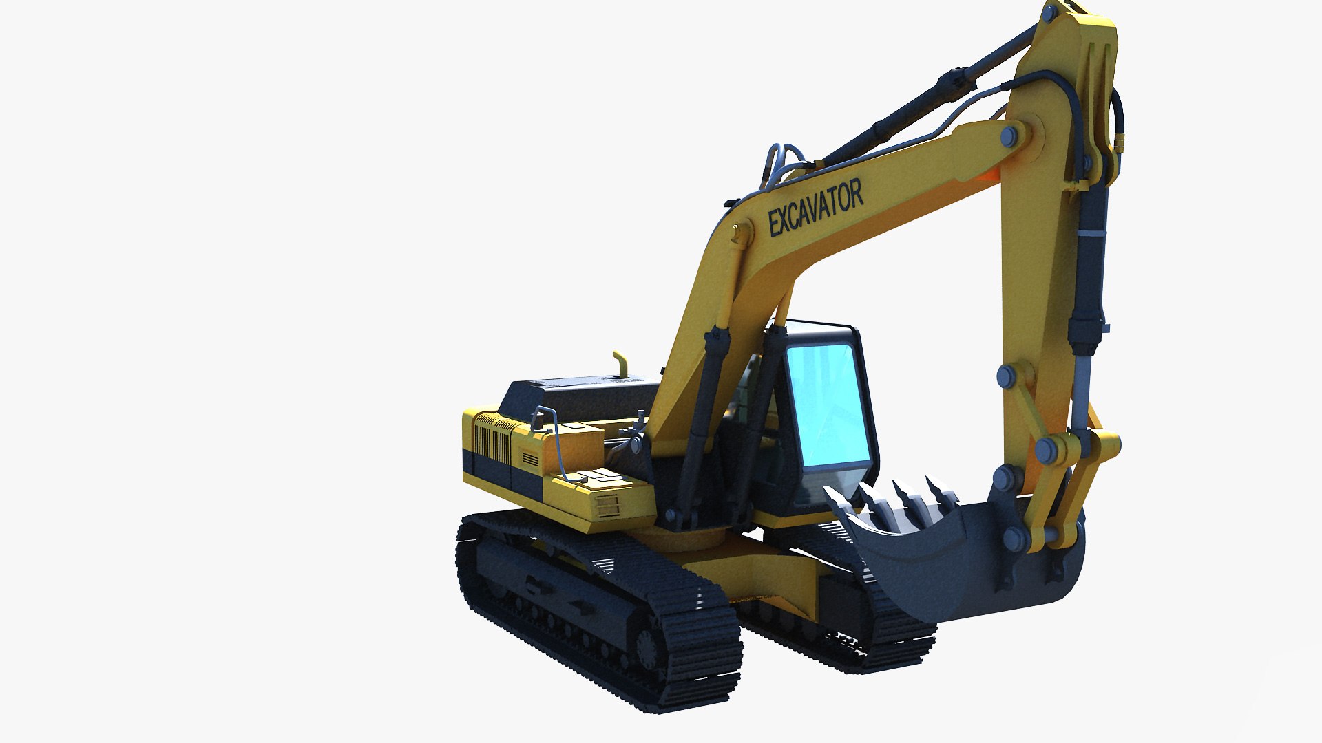 3D Tracked Excavator Model - TurboSquid 2008492