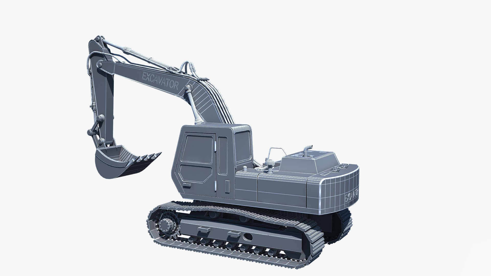 3D Tracked Excavator Model - TurboSquid 2008492