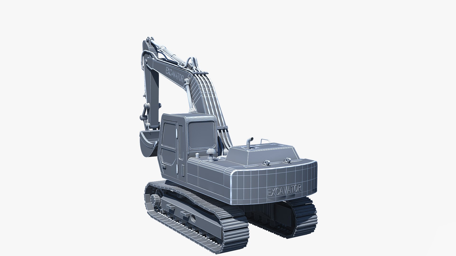 3D Tracked Excavator Model - TurboSquid 2008492