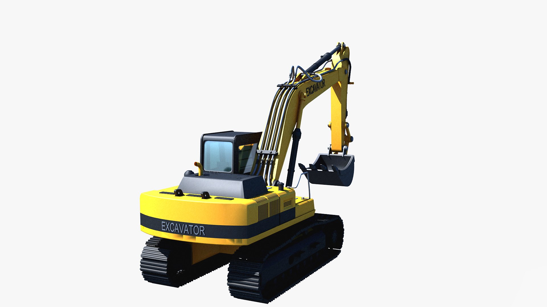 3D Tracked Excavator Model - TurboSquid 2008492