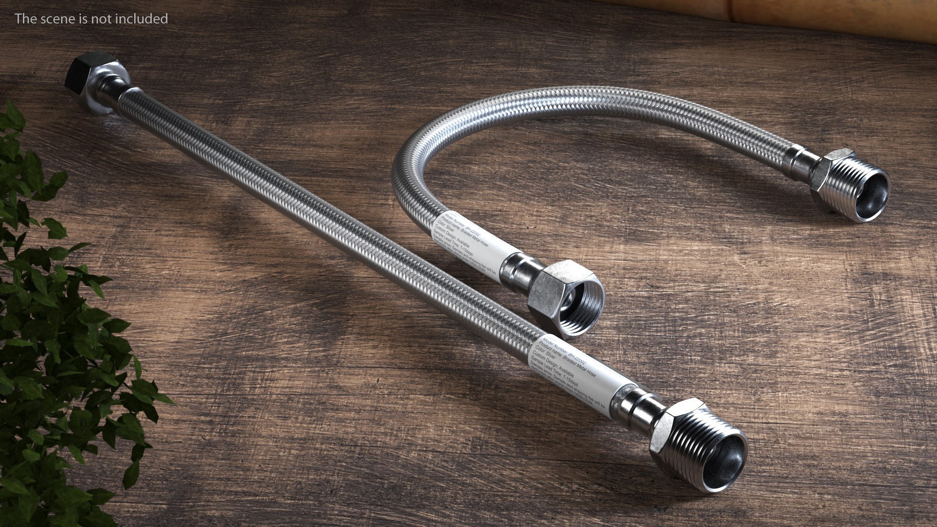 Toilet Hose Set 30cm Monochrome 3D Model - TurboSquid 2033876