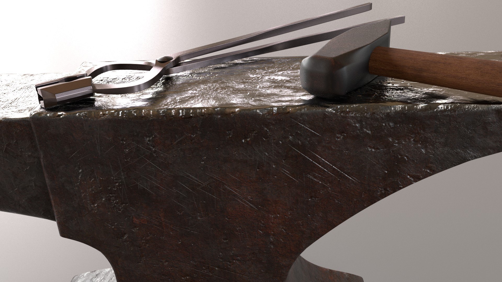 3D blacksmith tools model - TurboSquid 1431924