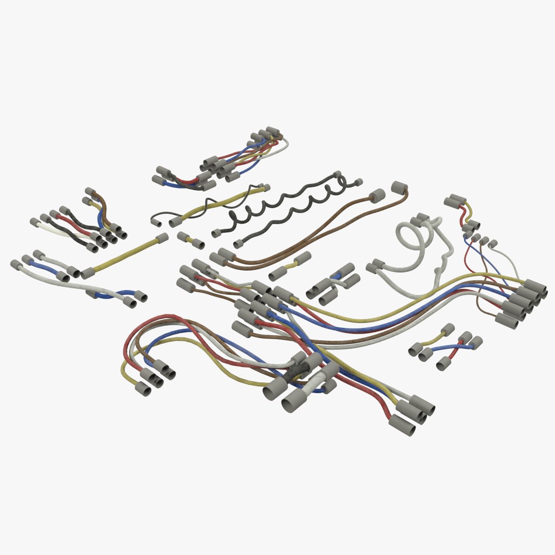 Wires Set 3D - TurboSquid 1326657