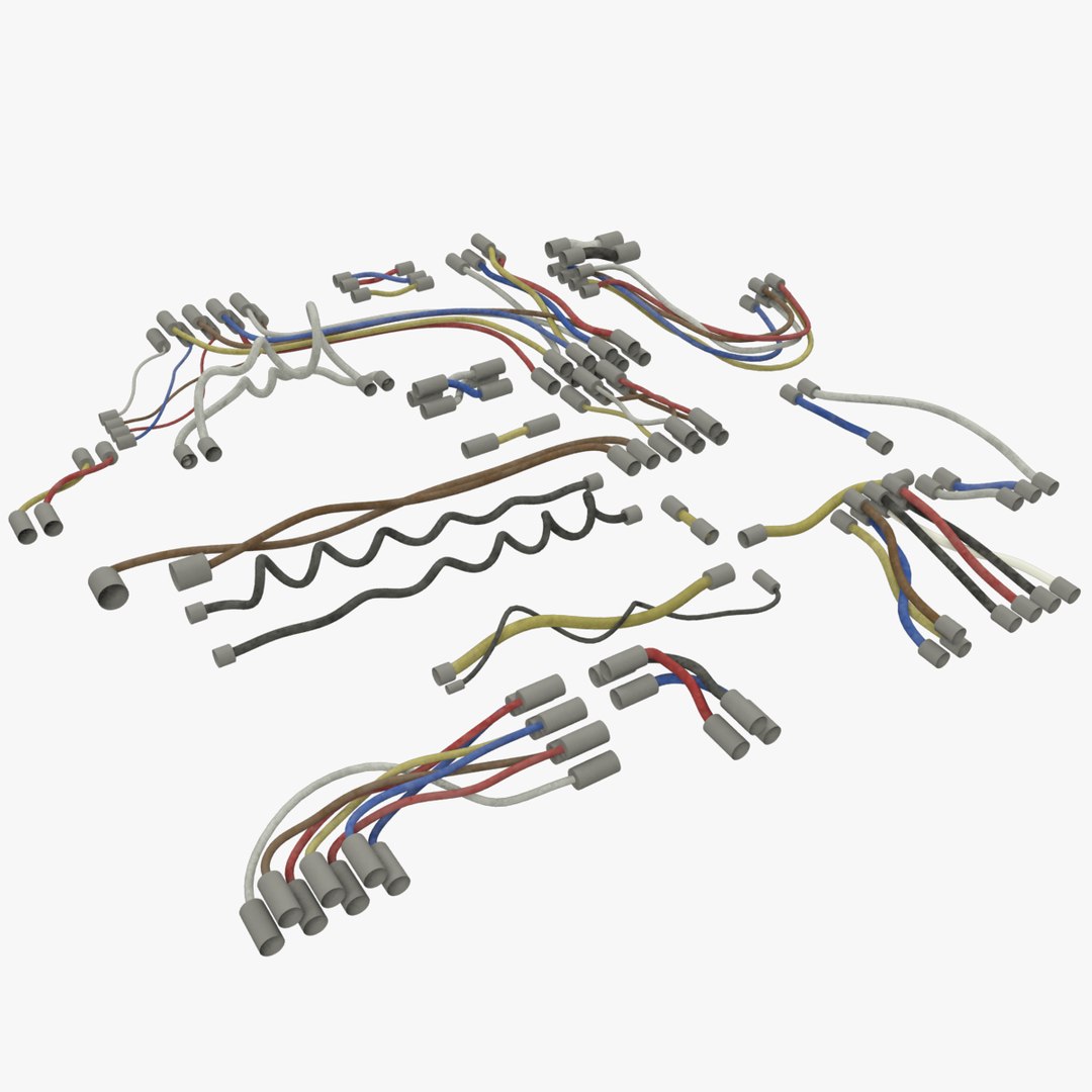 Wires Set 3D - TurboSquid 1326657