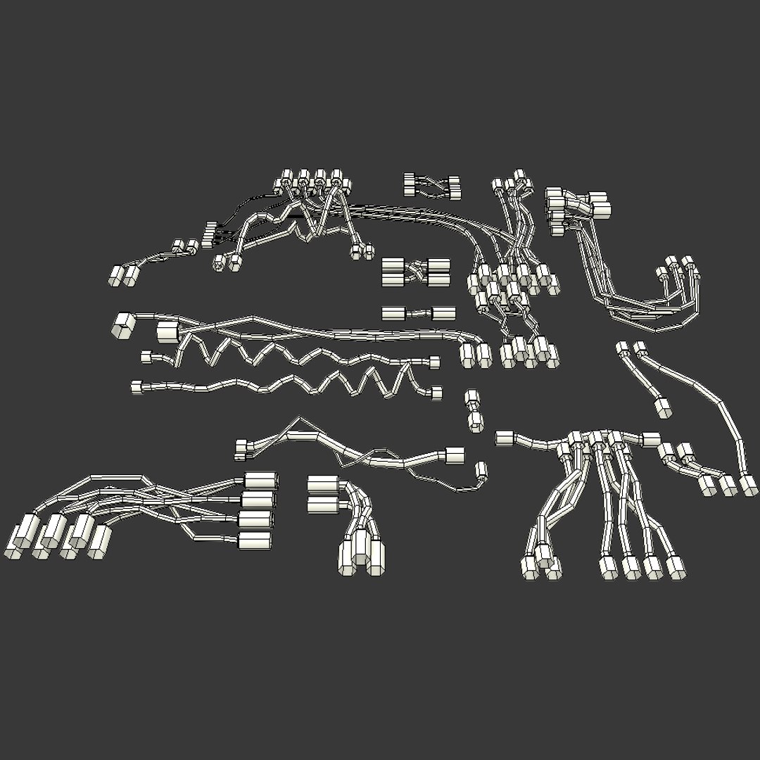 Wires Set 3D - TurboSquid 1326657