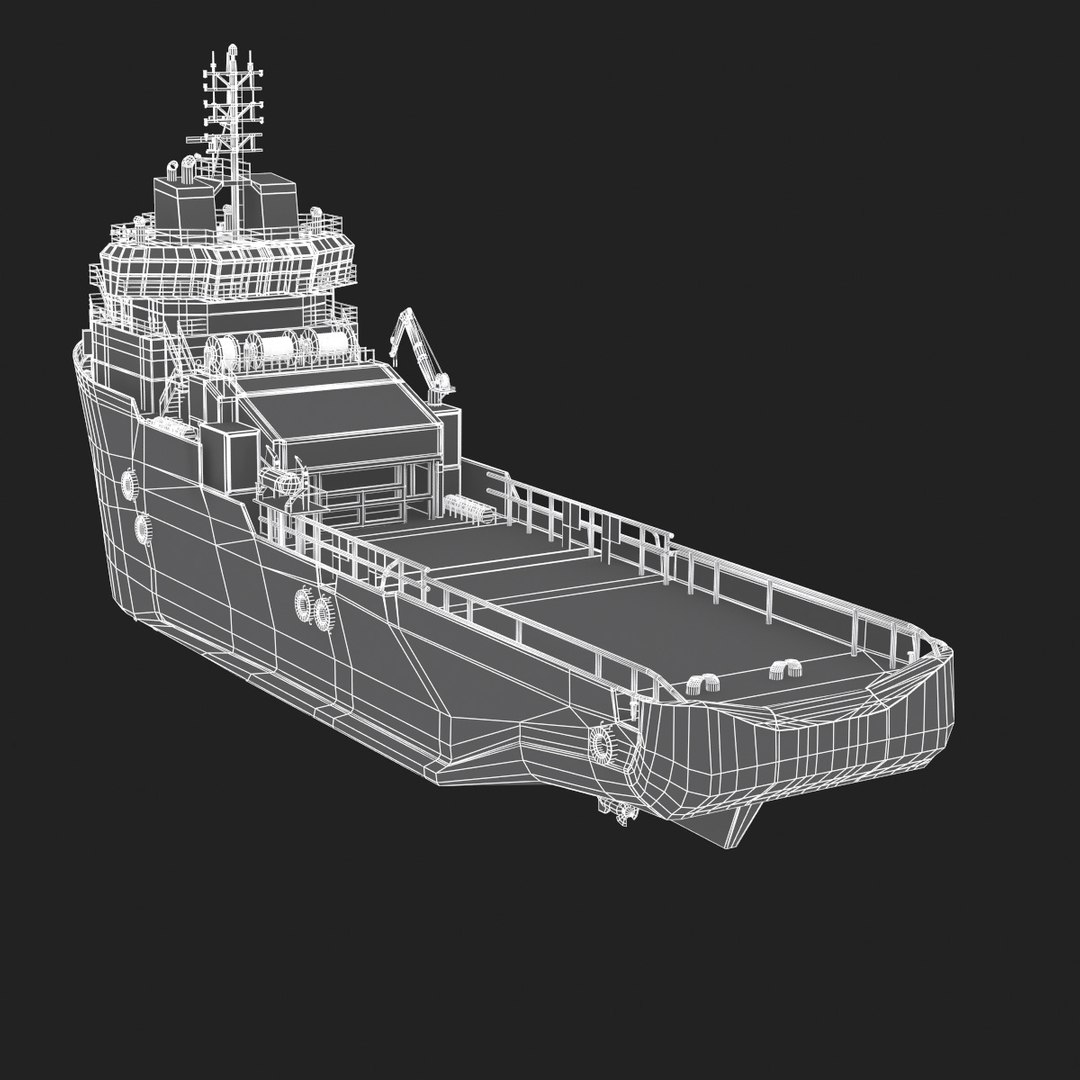 Platform Supply Vessel 3d Max