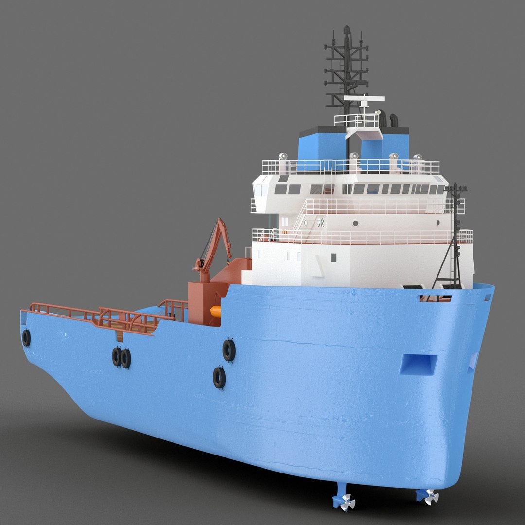Platform Supply Vessel 3d Max