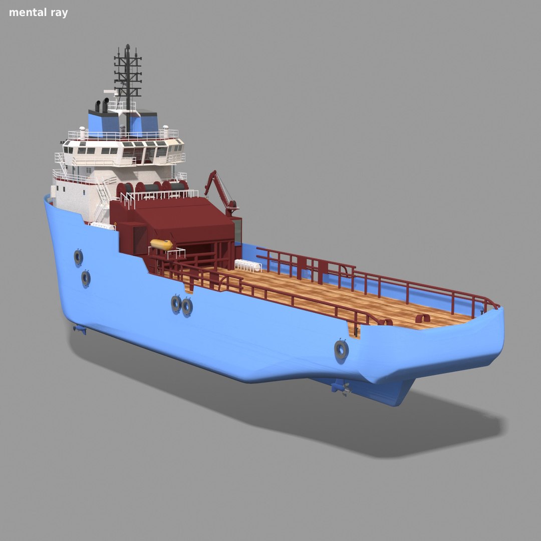 Platform Supply Vessel 3d Max