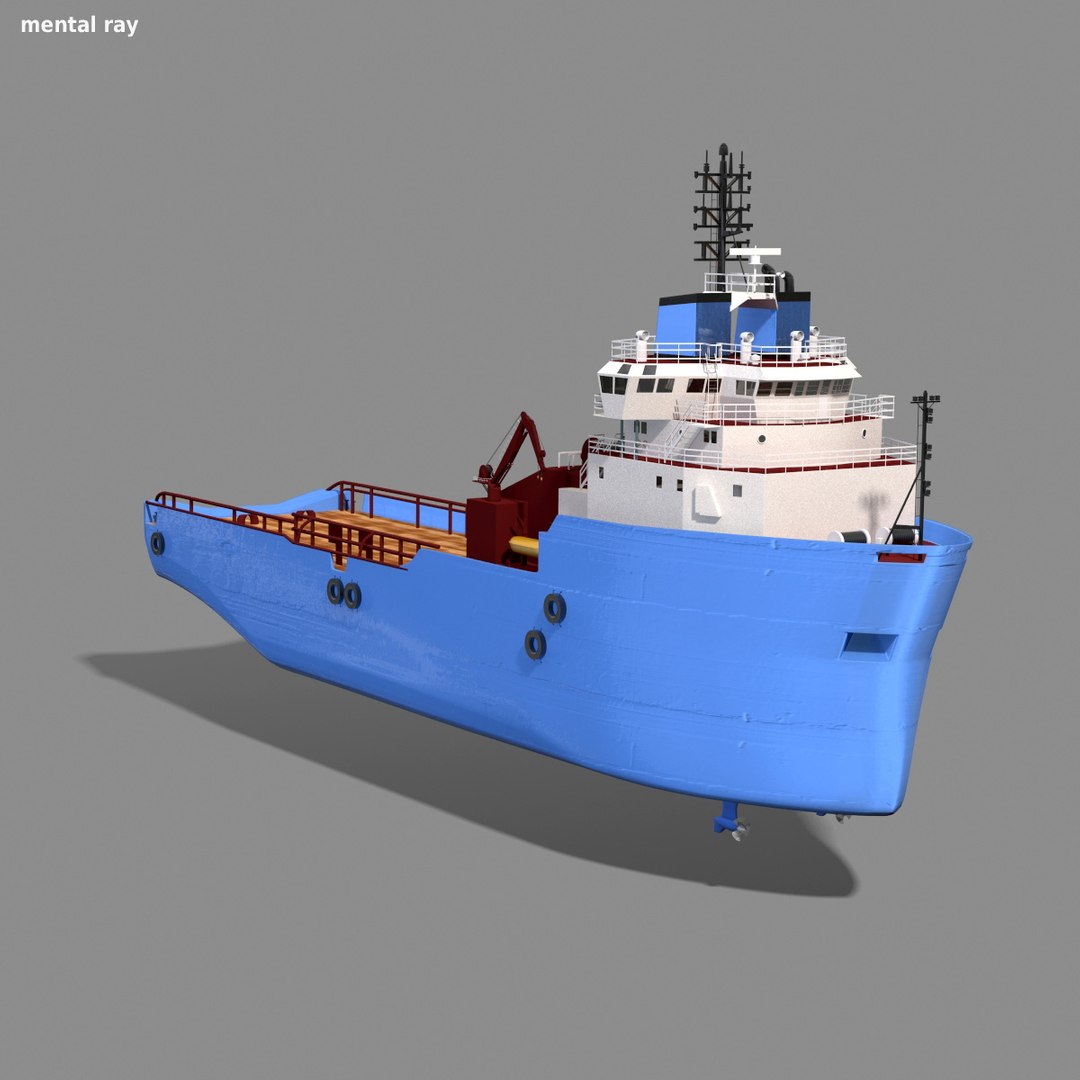 Platform Supply Vessel 3d Max