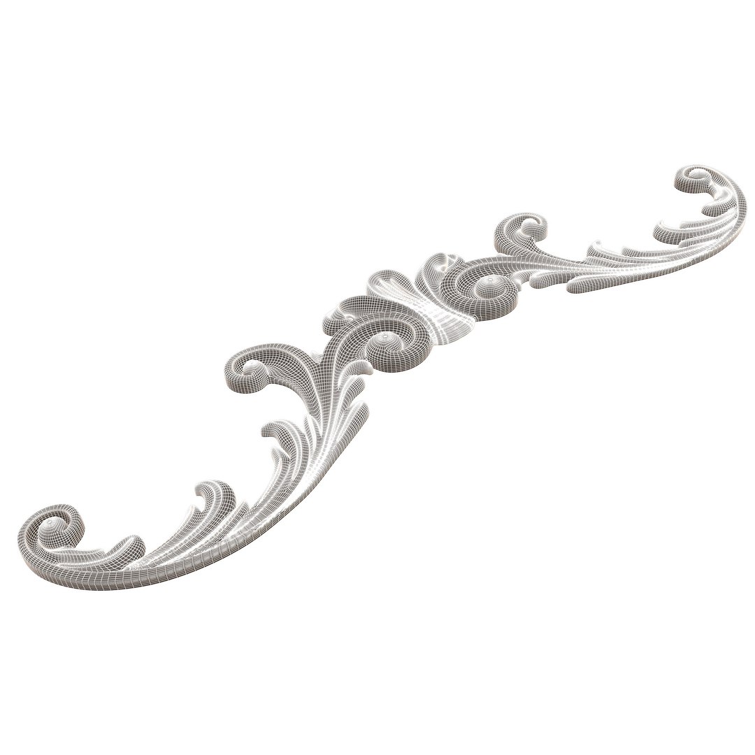 Carved Plaster Molding Decoration 031 3D Model - TurboSquid 2138218