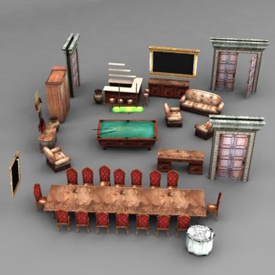 Fancy Furniture 3d Model