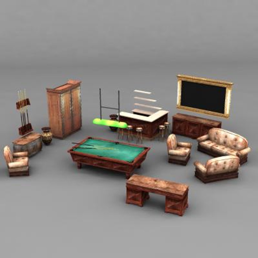 Fancy Furniture 3d Model