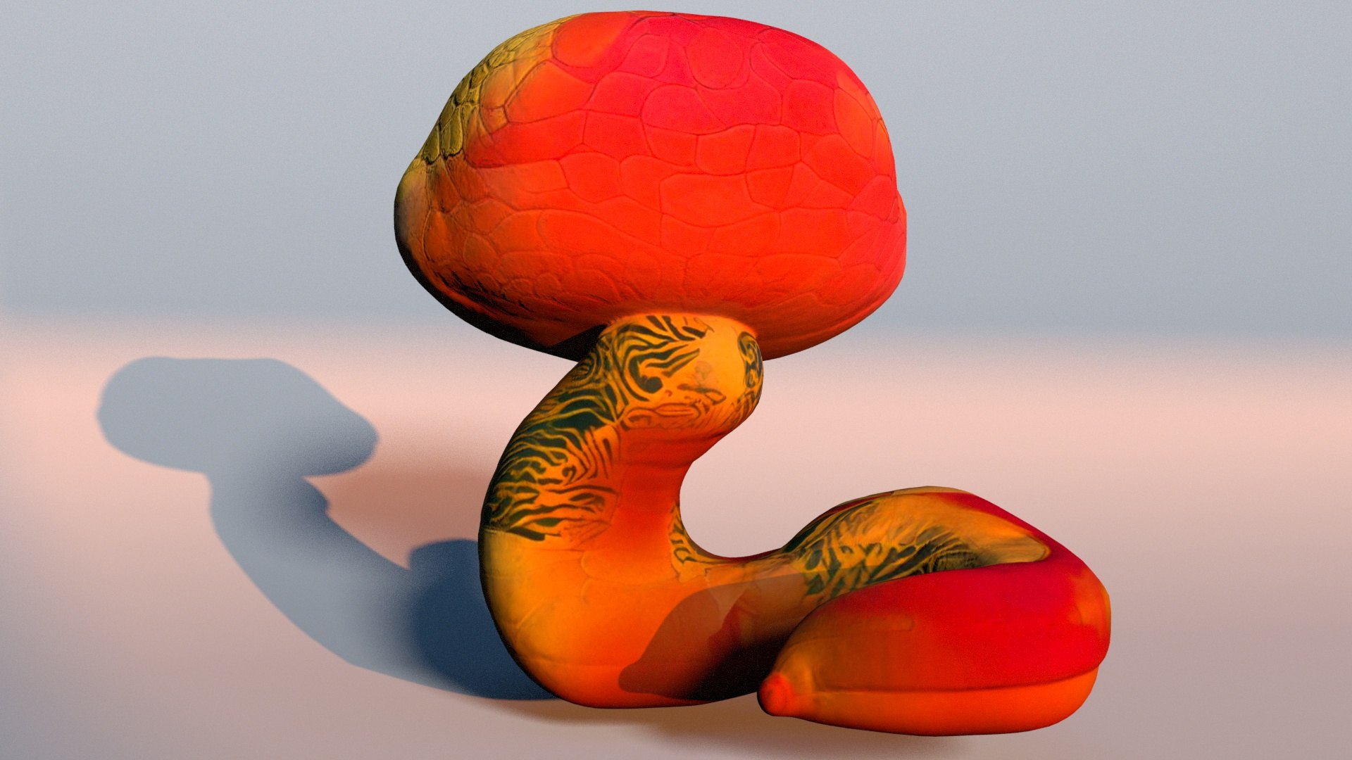 3D Model Chinese New Year Snake - TurboSquid 2320665