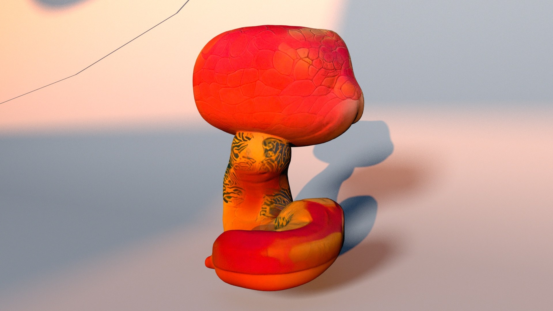 3D Model Chinese New Year Snake - TurboSquid 2320665