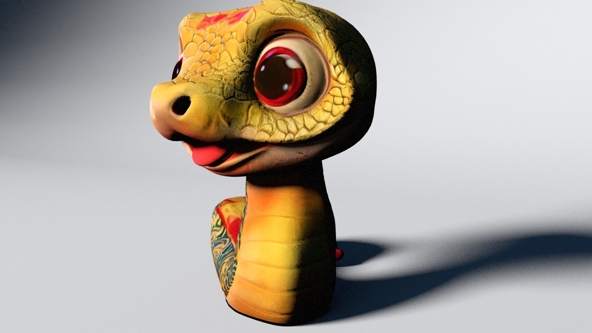 3D Model Chinese New Year Snake - TurboSquid 2320665