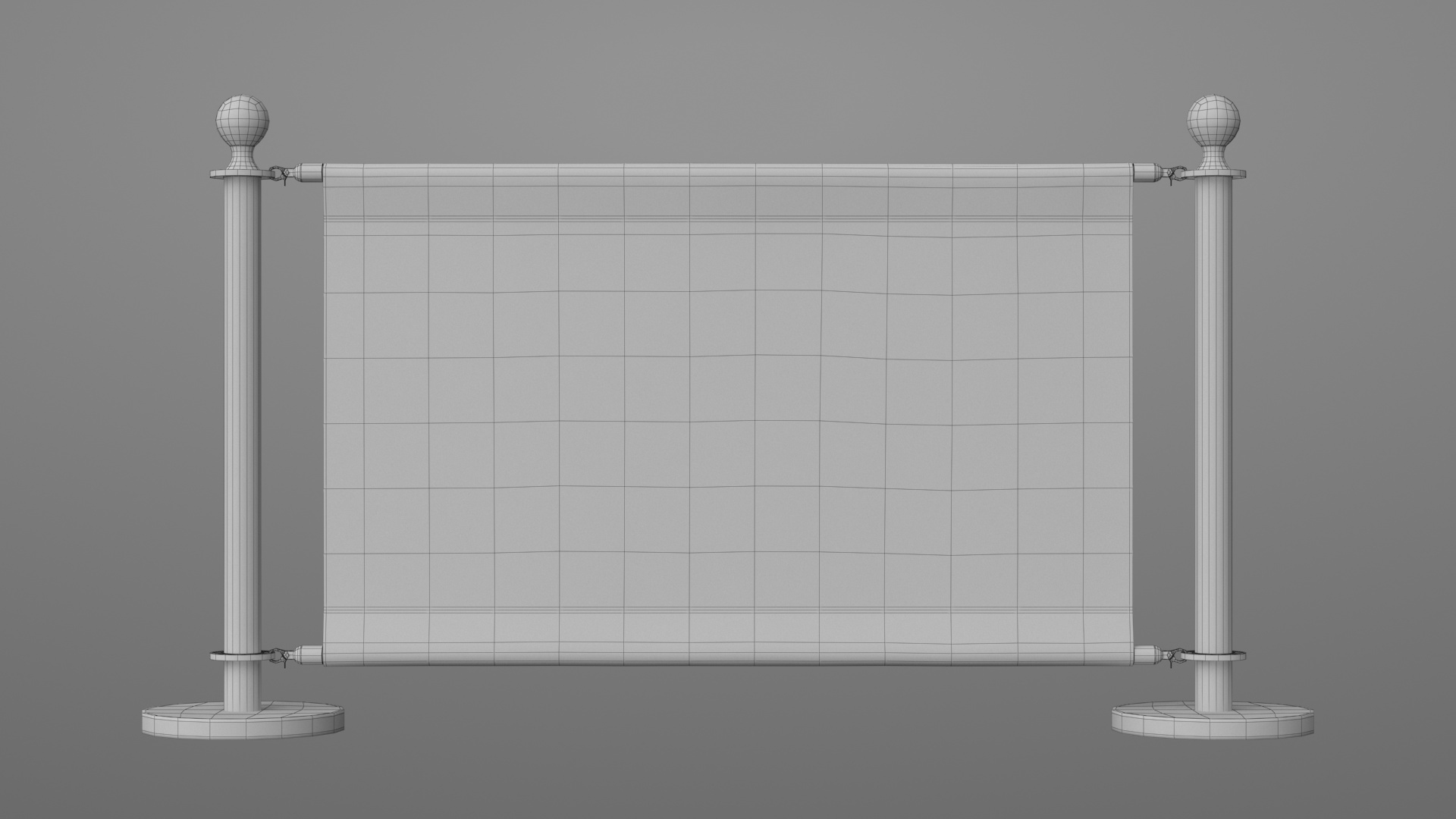 3D Barrier With Banner PBR Model - TurboSquid 2195469