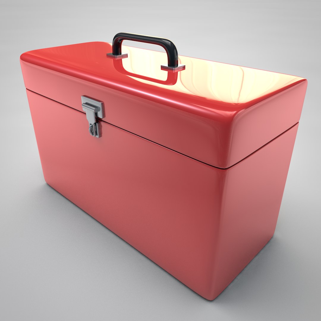3D Cartoon Tool Boxes Toolbox Model - TurboSquid 1365646