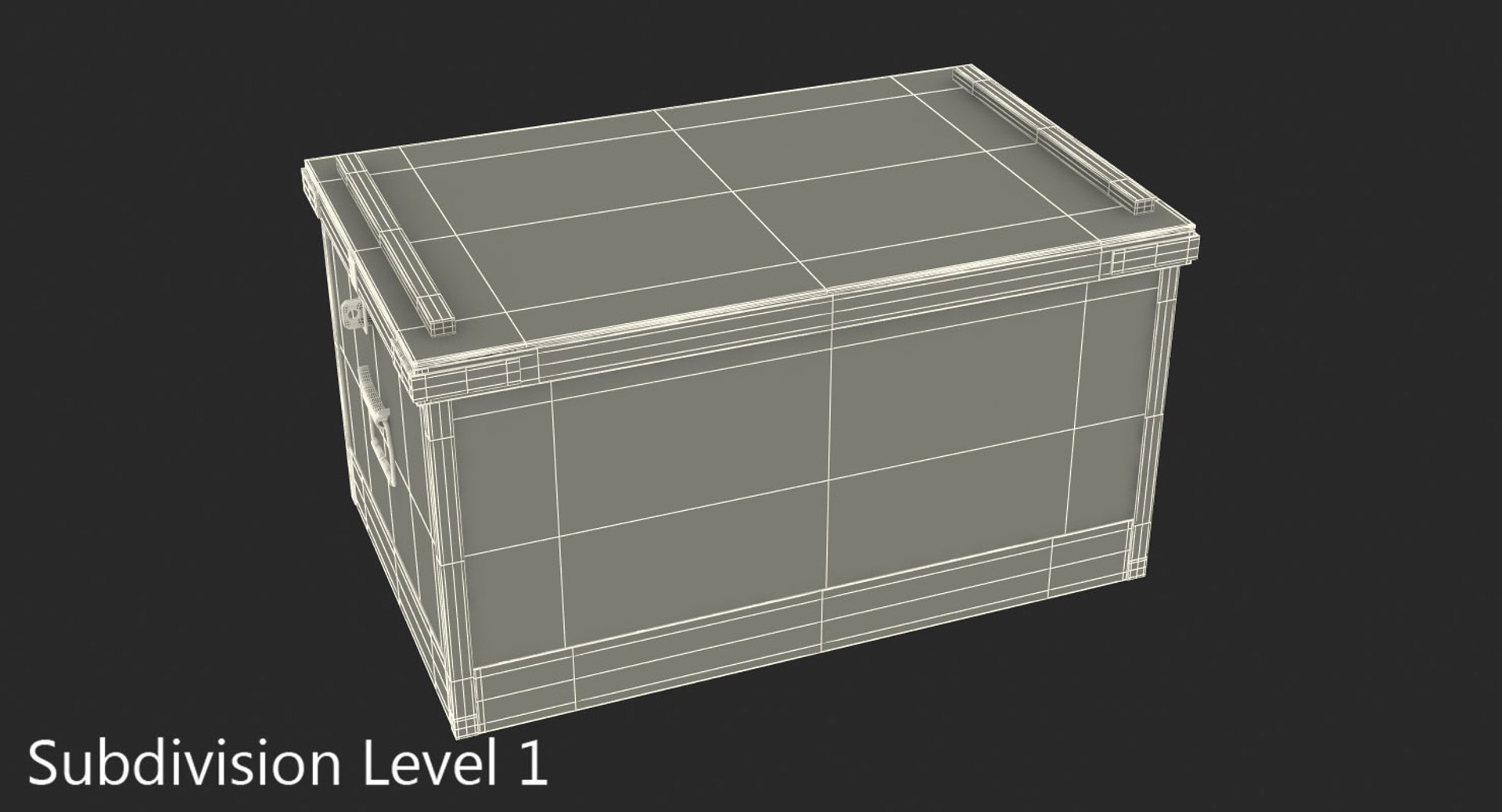 3D wooden storage box - TurboSquid 1394411