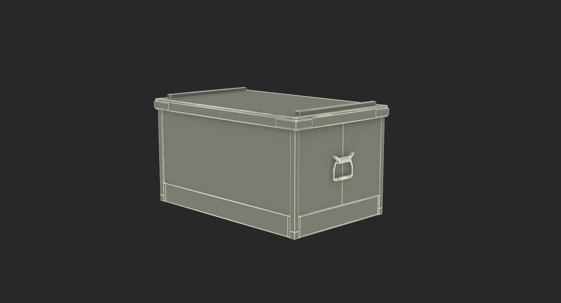 3D wooden storage box - TurboSquid 1394411
