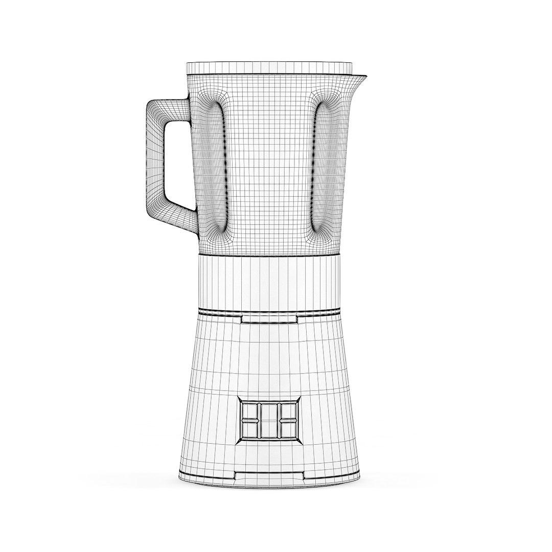 C4d Brushed Metal Countertop Blender