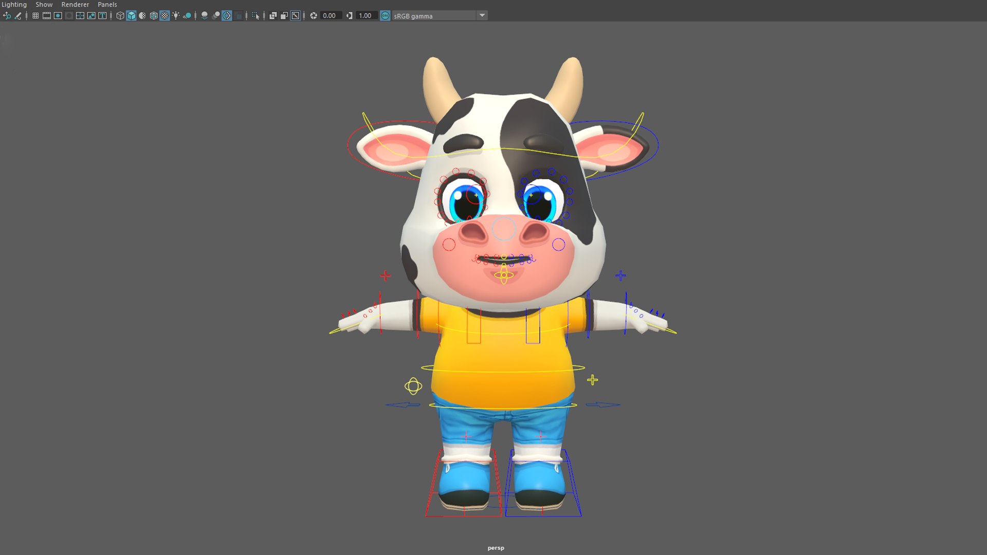 3D Cow Bull Oxen Animated Rigged Model - TurboSquid 2014108