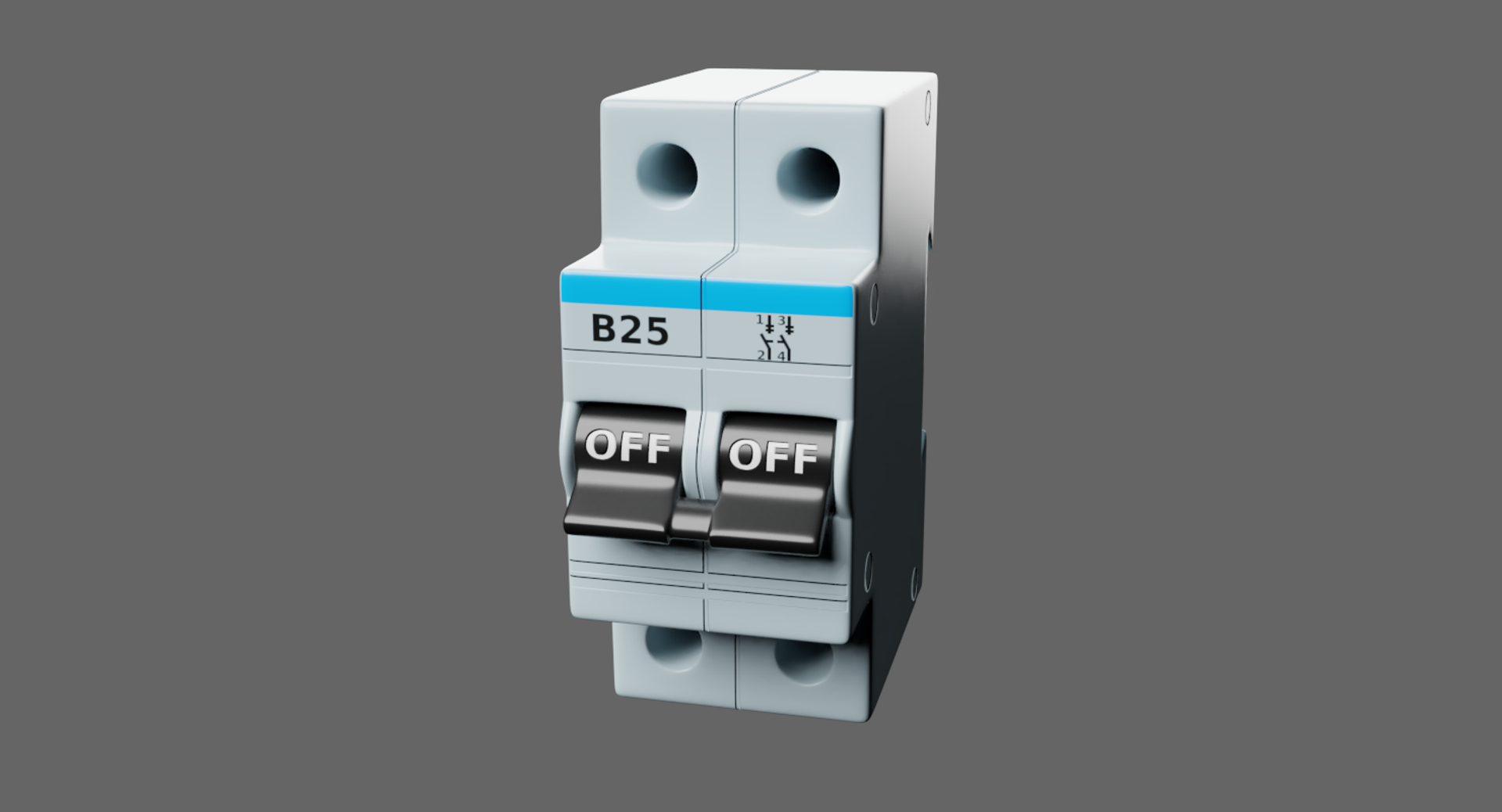 3D electric automatic switch - TurboSquid 1318898